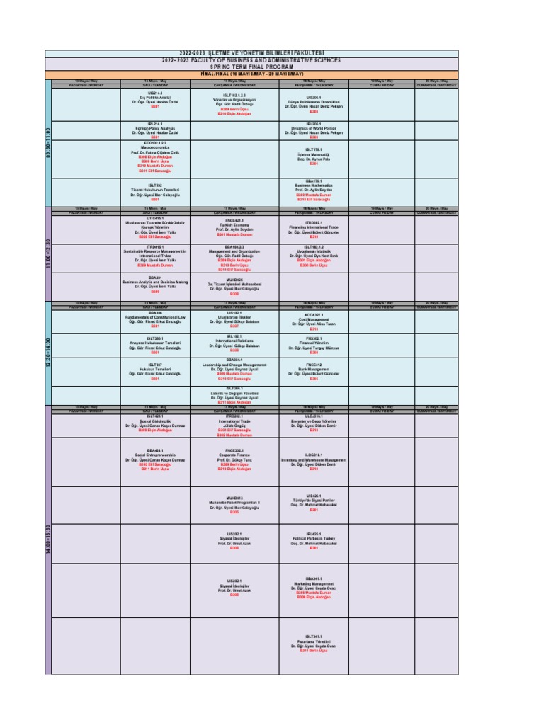 22 23 Bahar Final 11052023 | PDF