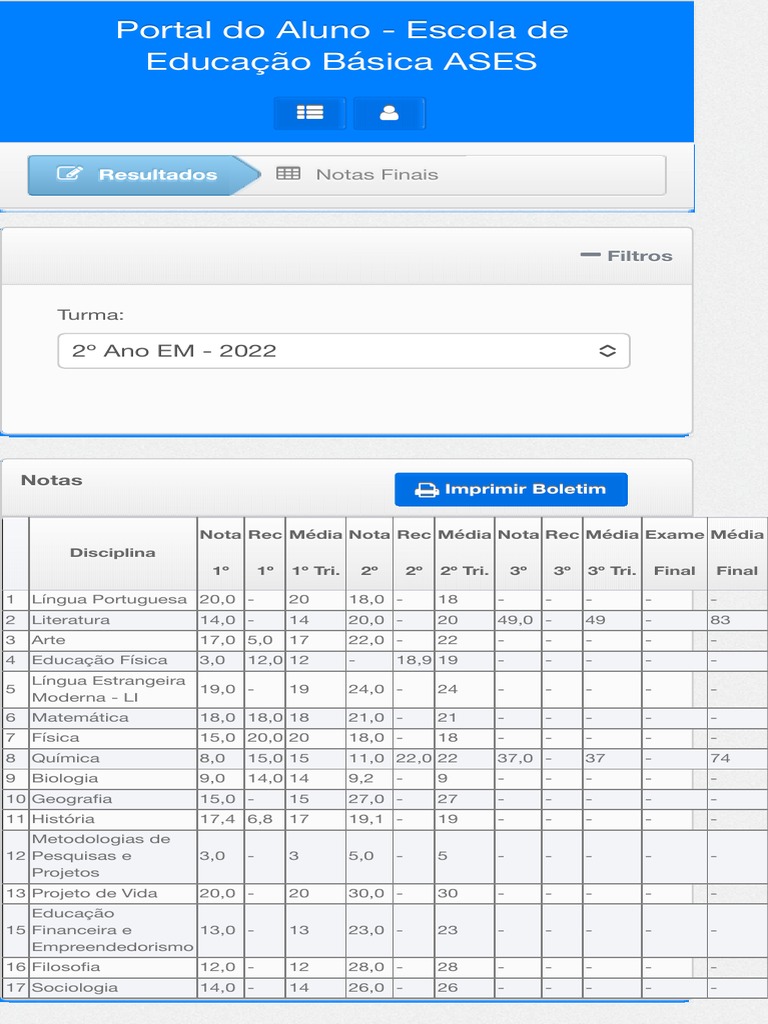 Portal Do Aluno | PDF