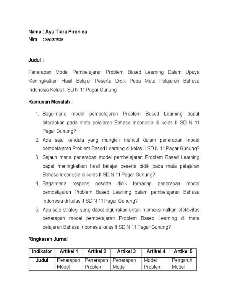 Tugas 1 Karya Ilmiah (Ayu Tiara Pironica) | PDF