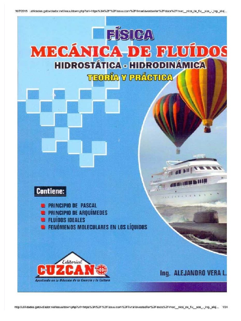 PDF 337737764 Cuzcano Mecanica de Fluidospdf Compress | PDF