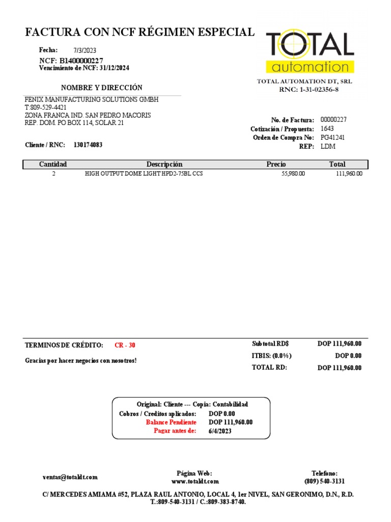 Fenix Manufacturing | PDF