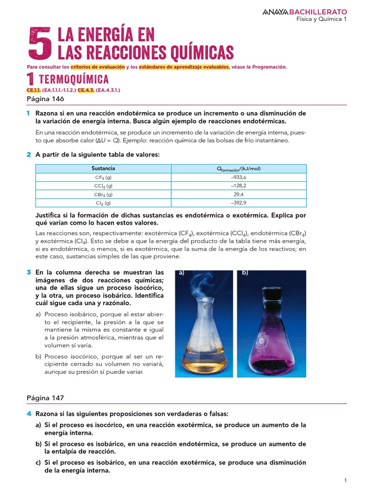 Tabla De Tipos De Reacciones Quimicas 320 Ideas De Química En 2025