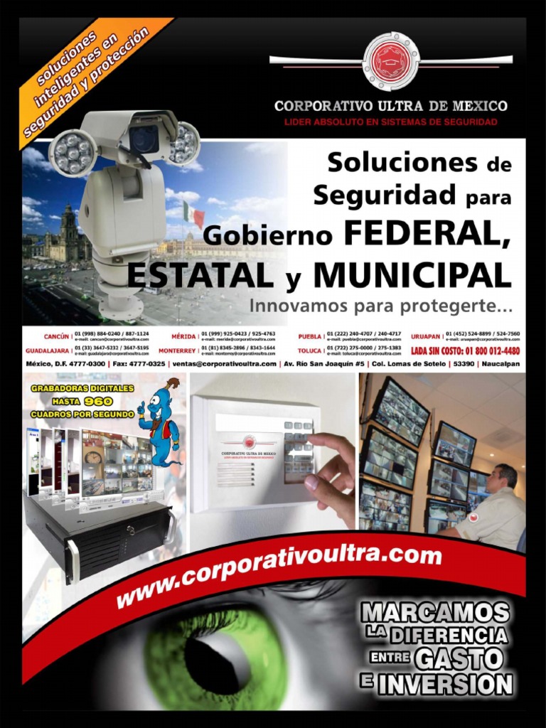 Catalogo Soluciones de Seguridad para Gobierno Federal, Estatal y ...