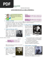 Recta Historica de La Tabla Periodica | PDF | Tabla periódica | Átomos