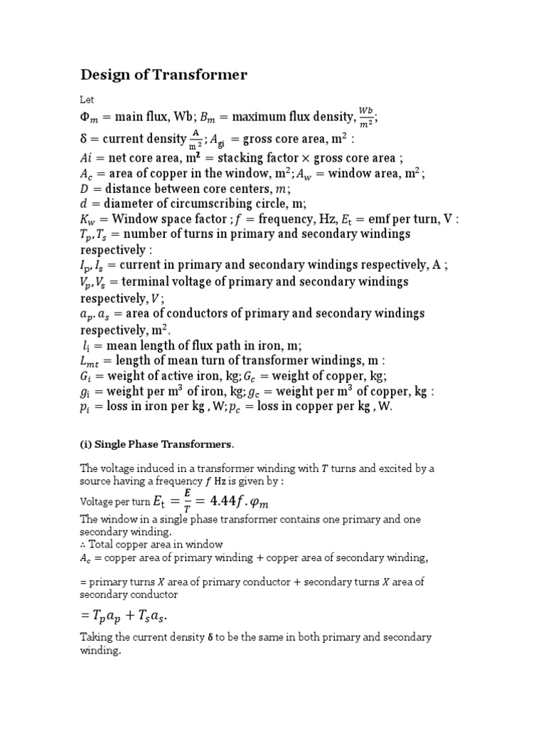 Transformer Design Module 2 New | PDF | Transformer | Inductor Transformer Design Module 2 New | PDF | Transformer | Inductor
