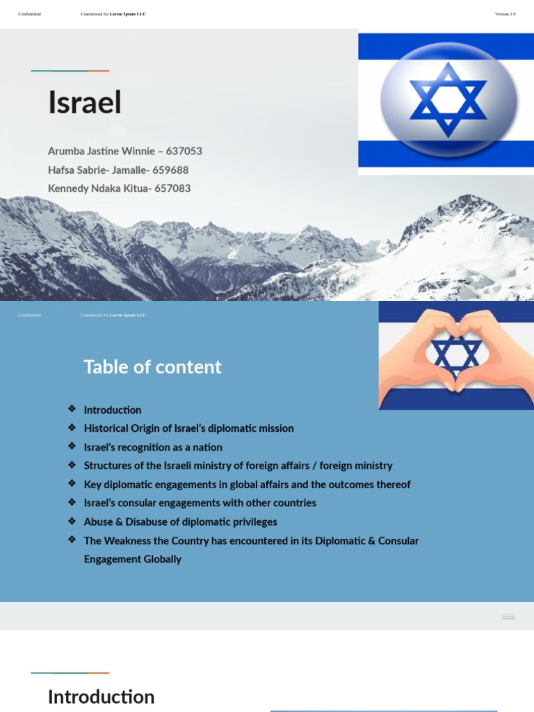 Israel's Diplomatic History and Structure | PDF | Israel | World Politics