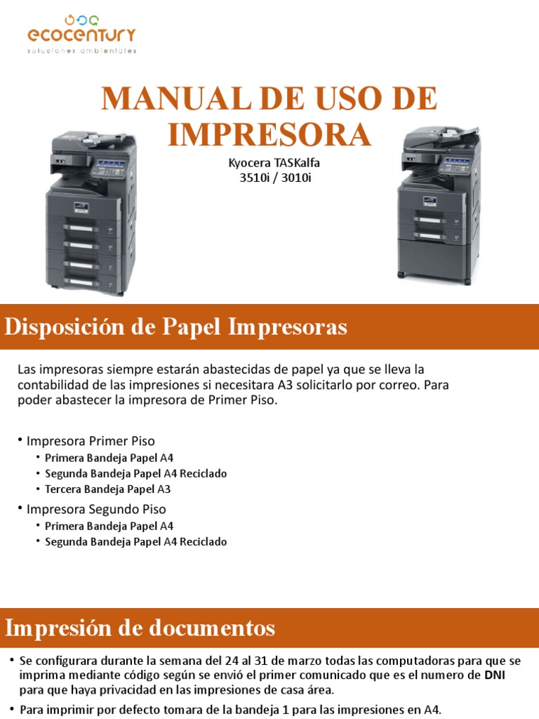Manual de Uso de Impresora | PDF | Impresora (Computación) | Ventana ...