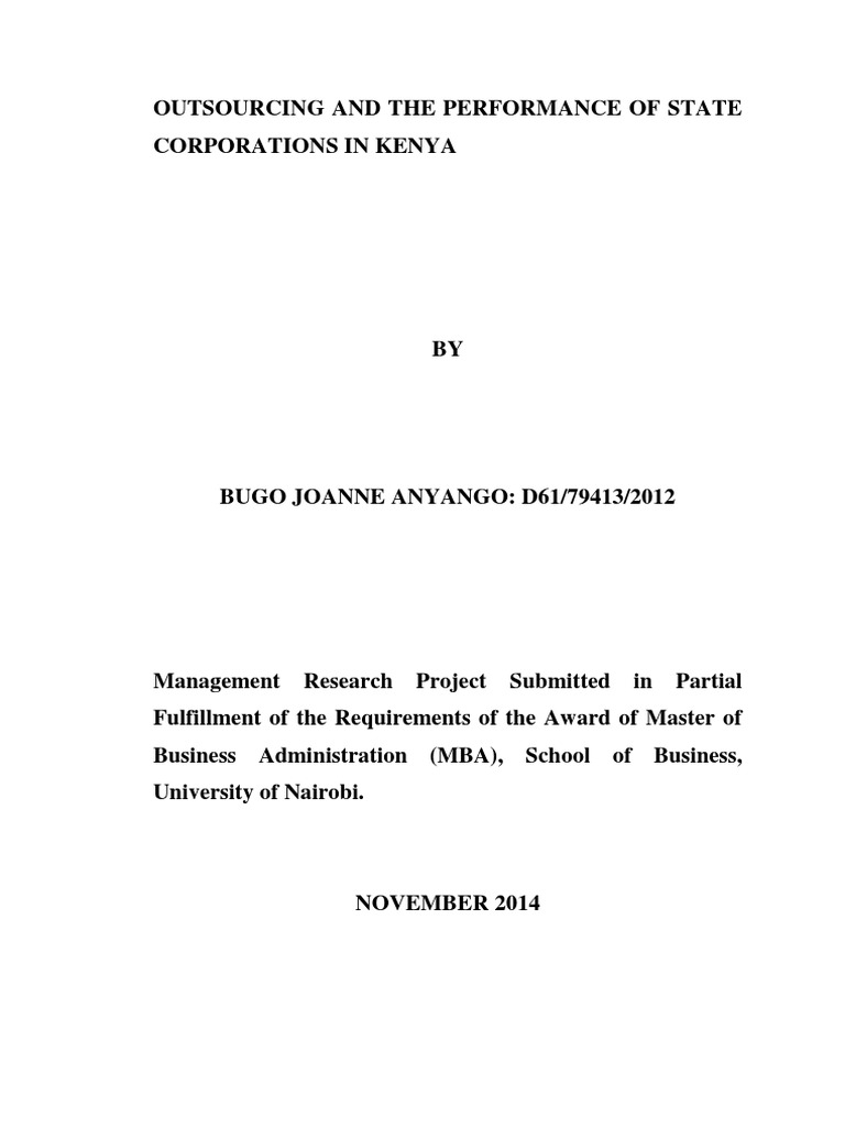 Bugo Joanne Anyango - Outsourcing and The Performance of State ...