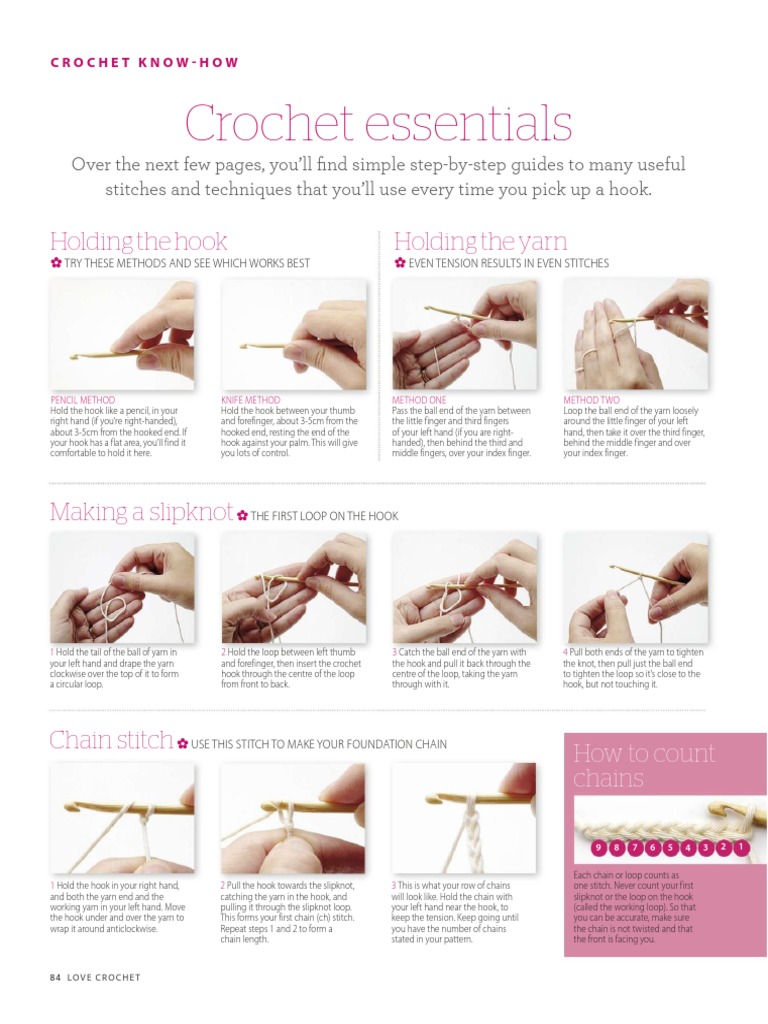 How-To Crochet | PDF | Crochet | Seam (Sewing)