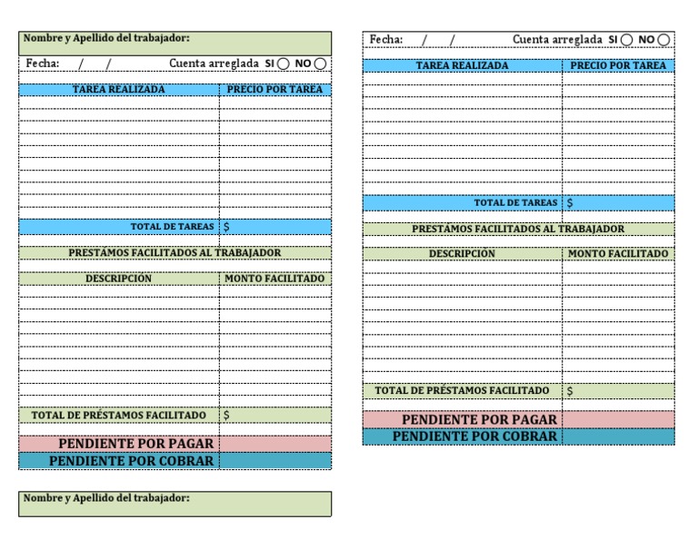 Formato de Cuentas | PDF