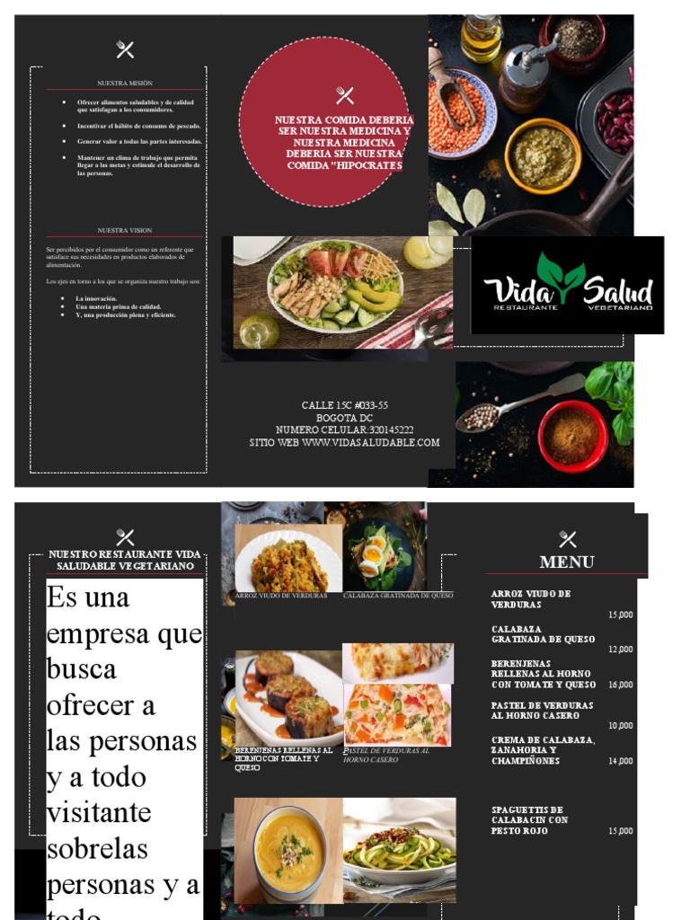 Folleto de Comidas | PDF | Cocinando | Cocina occidental