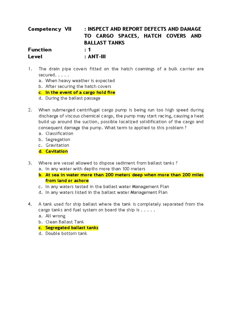 Inspect | PDF | Cargo | Ships