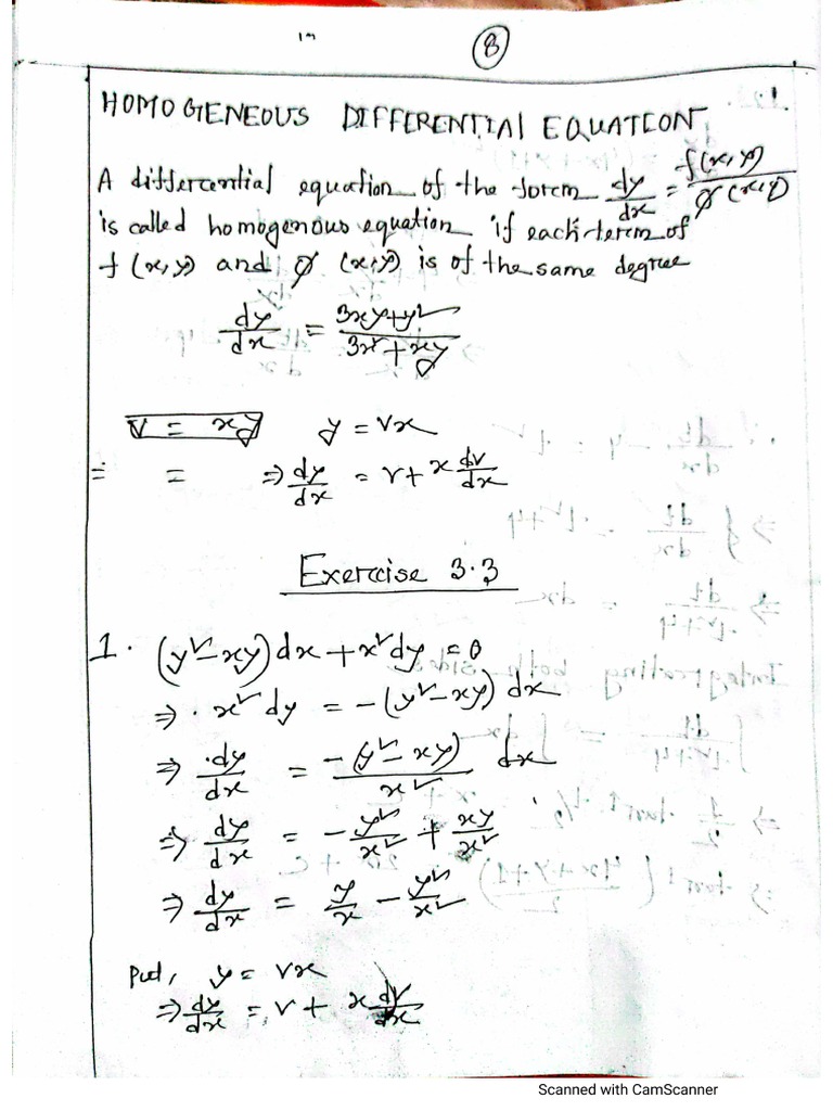 Differential Equation Solve | PDF