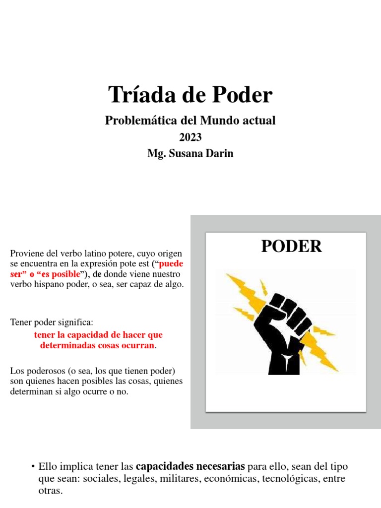 Triada del Poder: Violencia, Dinero, Conocimiento | PDF | El príncipe ...