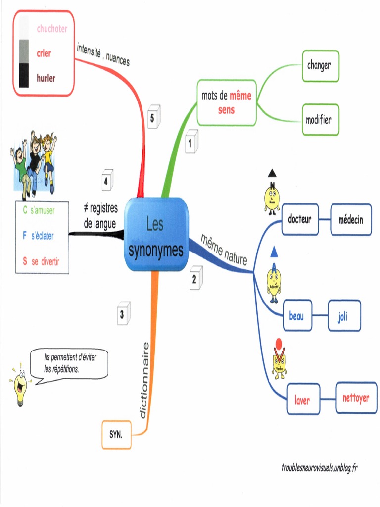 Carte Mentale Des Synonymes | PDF