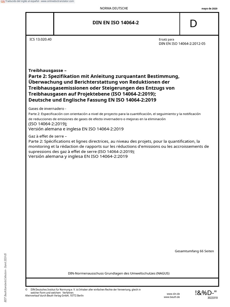 ISO 14064-2 2019.en - Es | PDF