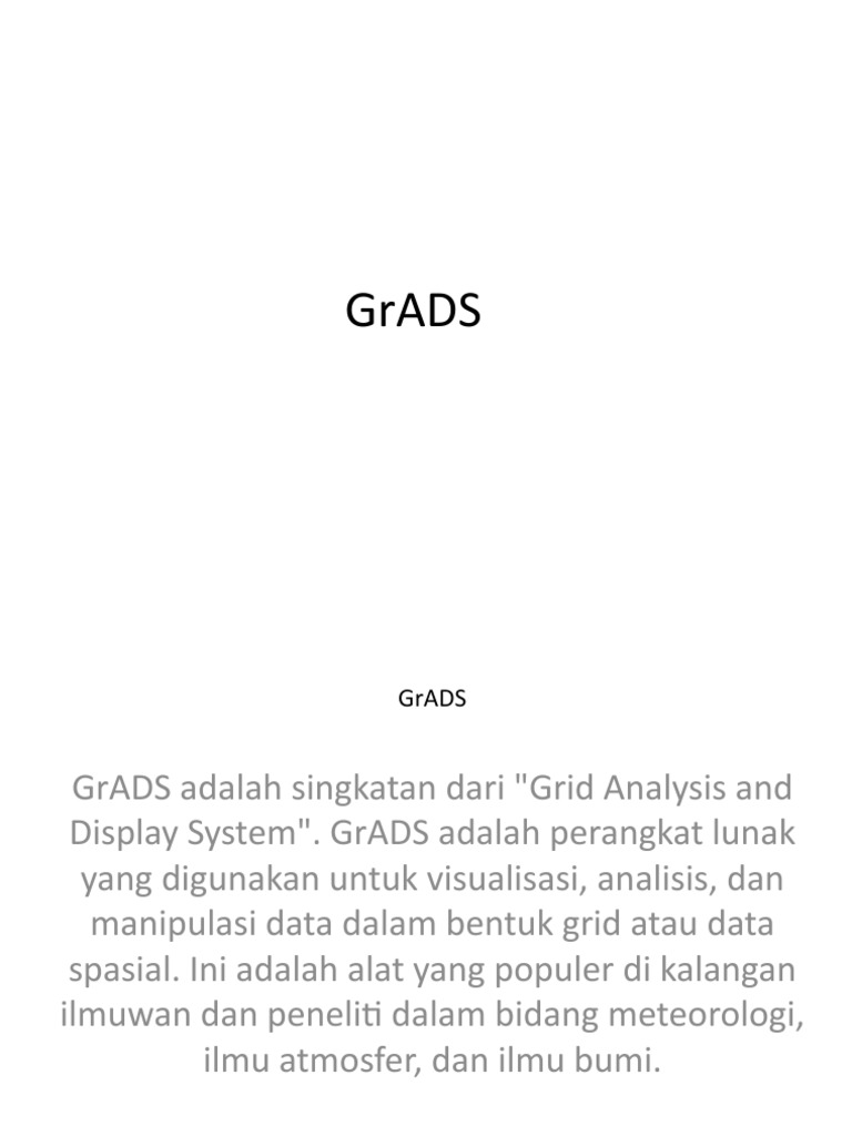GrADS Presen | PDF