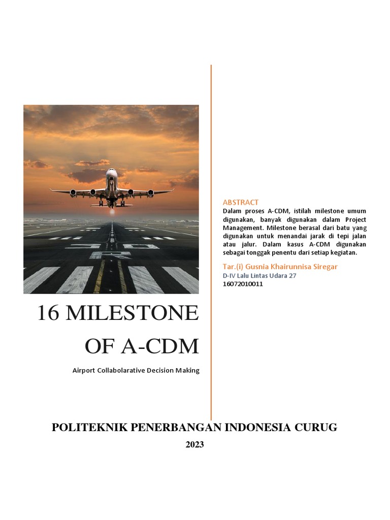 A-CDM: 16 Tonggak Penting | PDF