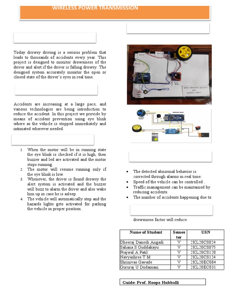 Drowsiness Detection System-1 | PDF | Road Transport | Land Transport