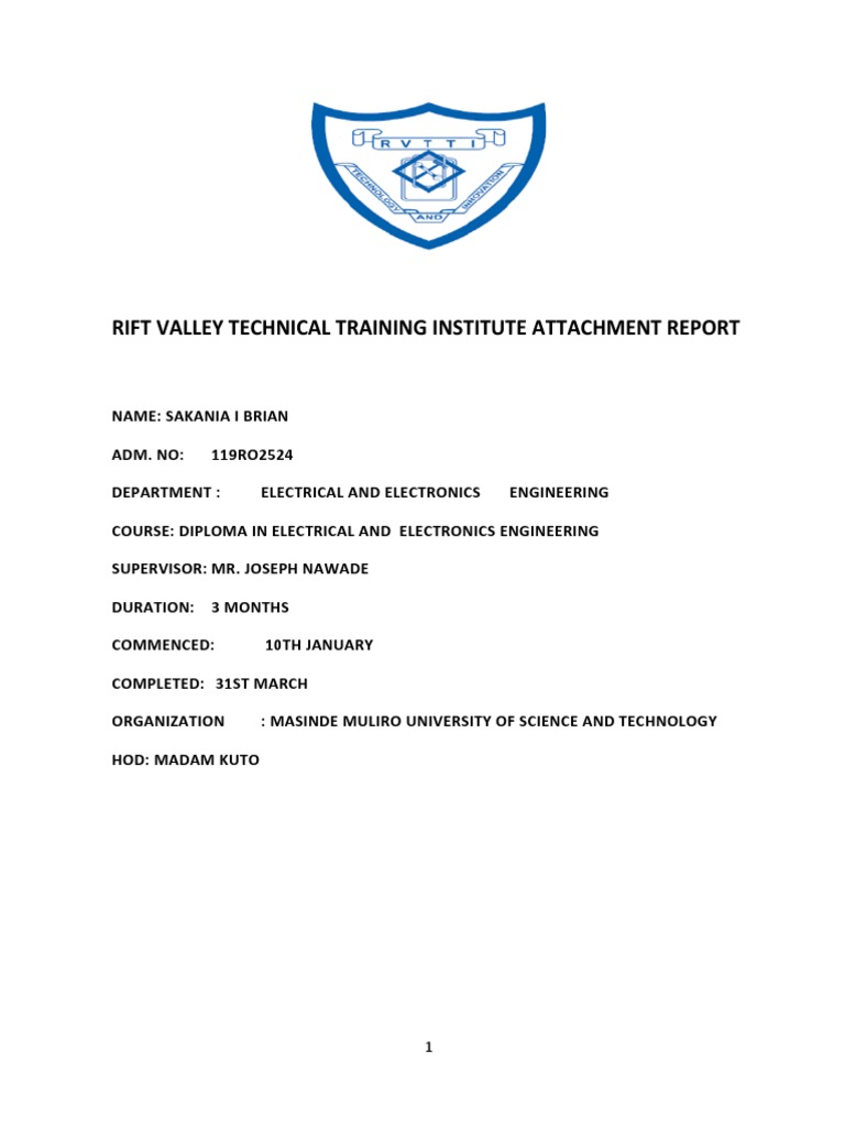RVTTI Electrical Engineering Report | PDF | Electric Motor | Electrical ...