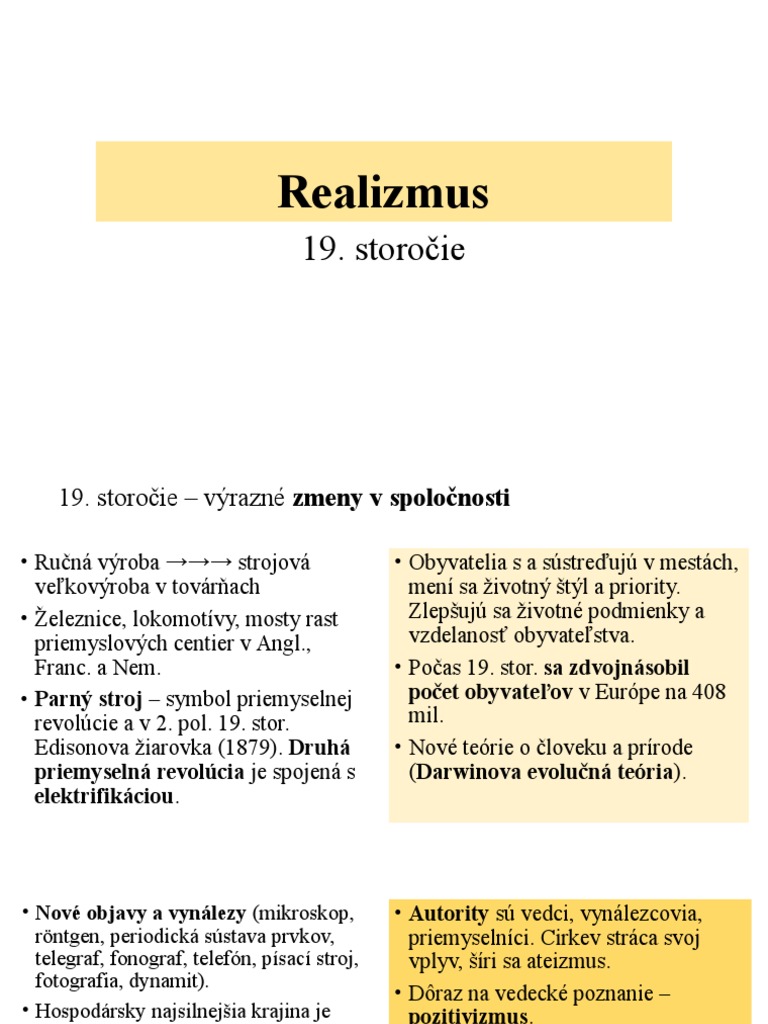 ! Realizmus | PDF