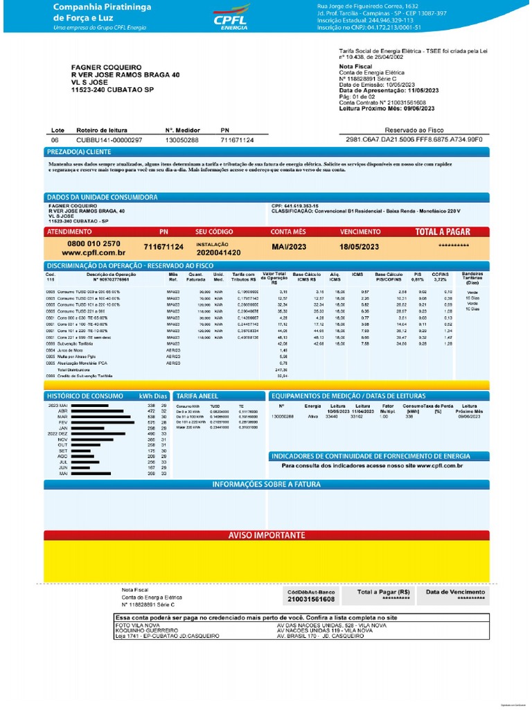 Comprovante Modelo SP | PDF