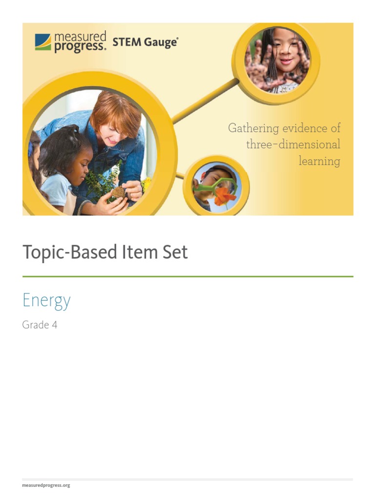 Grade 4 Energy Learning Assessment | PDF | Evidence | Thought