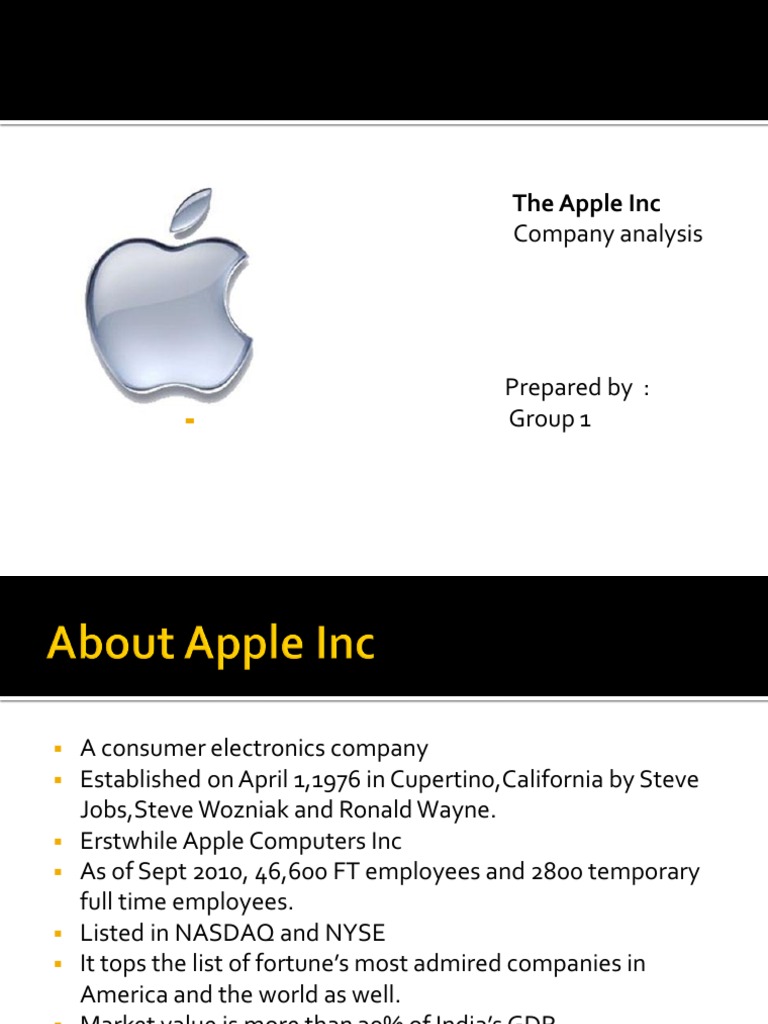 The Apple Inc: Company Analysis | PDF | Apple Inc. | Macintosh