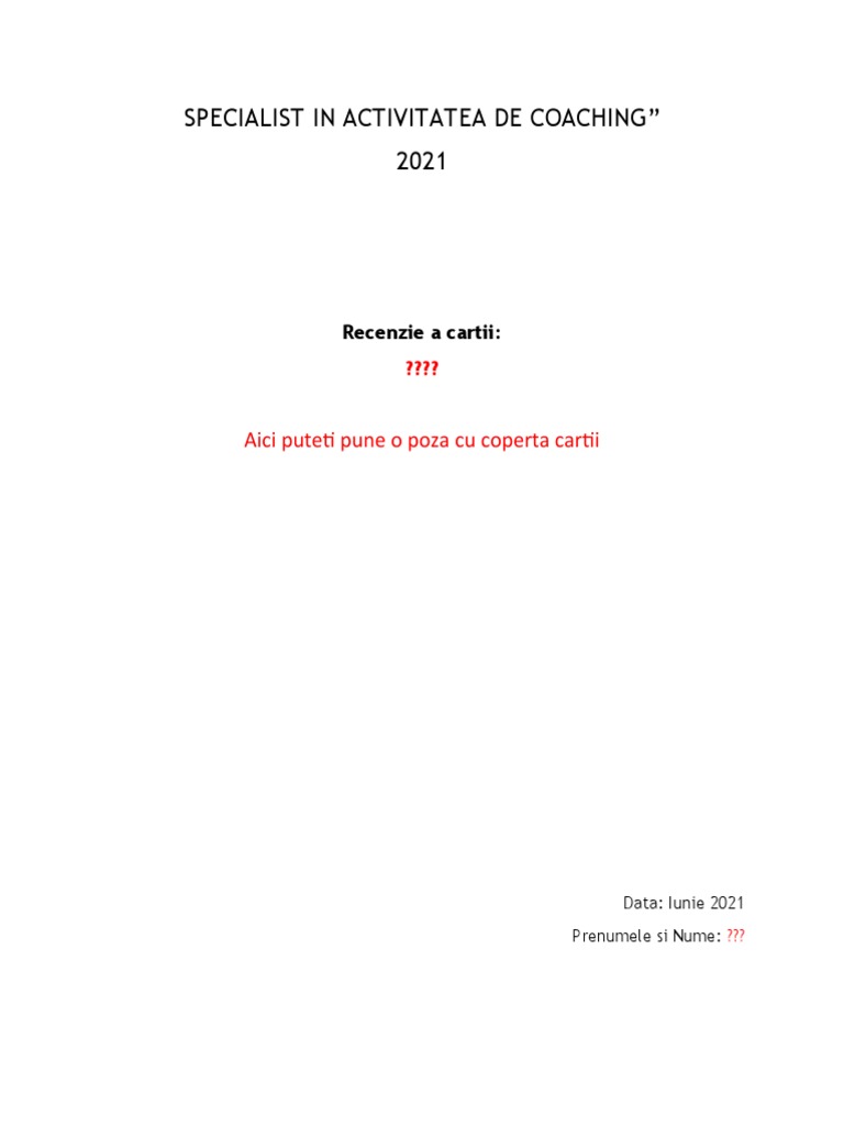 Recenzie Model | PDF