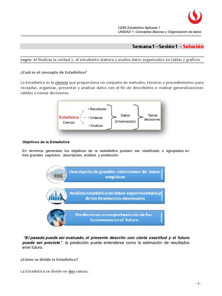 CE86 - 2023 - 00 - Semana 01 - Sesión 01 - Solución | PDF