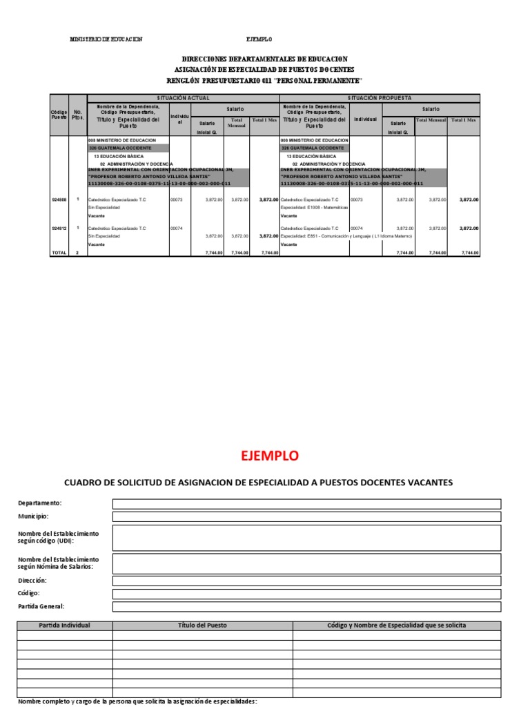 Formato para Llenar | PDF