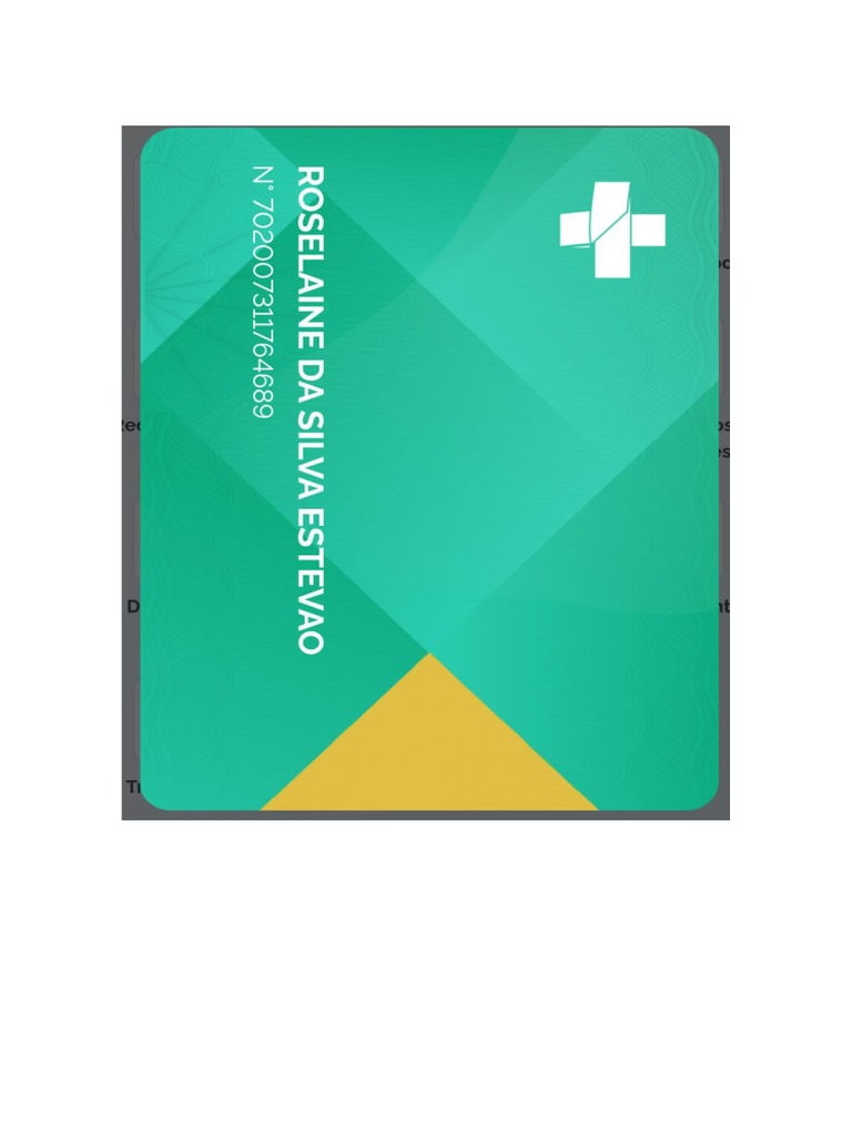 Cartão Do Sus | PDF