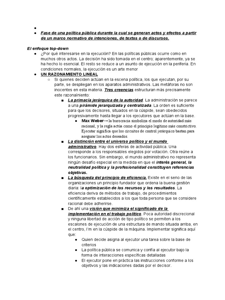 La Implementación - MENY THOENIG | PDF | Comportamiento | Burocracia