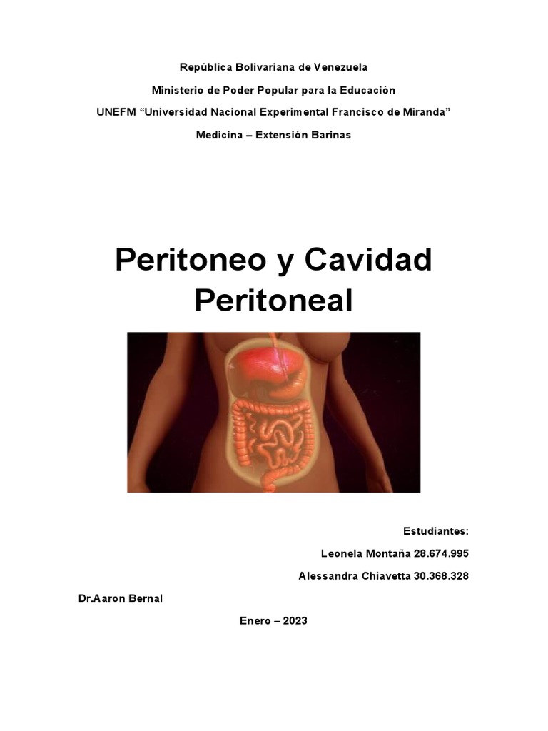 Peritoneo | PDF | Abdomen | Peritoneo