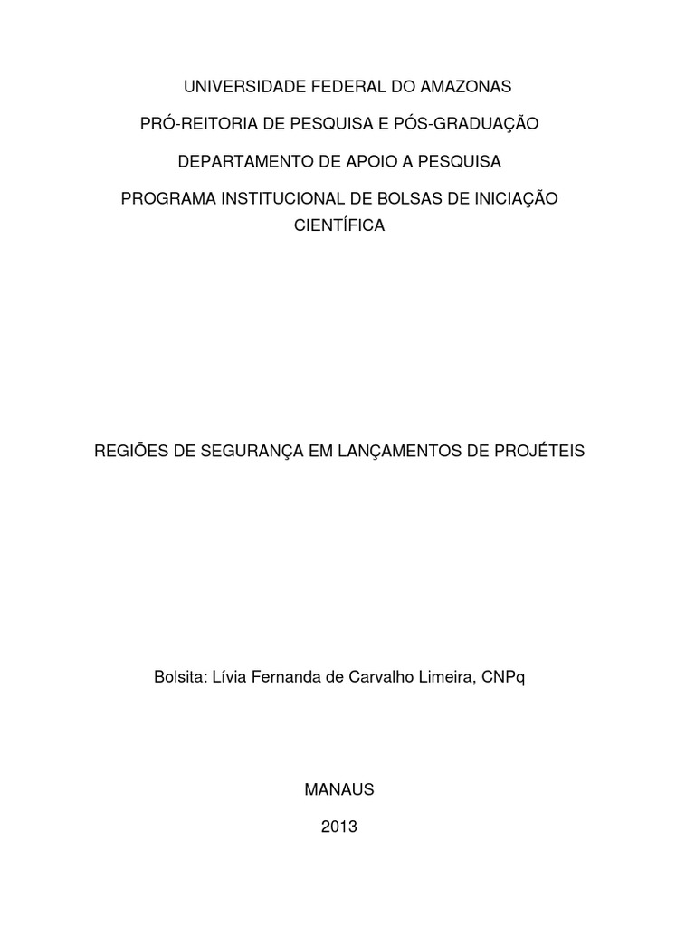 Movimento de Projéctil Relatório de Fisica | PDF | Curva | Cinemática