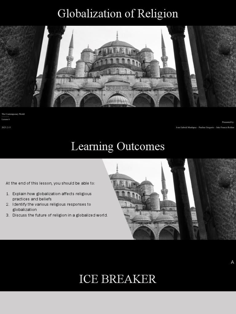 Lesson 6 Contemporary World - Religion | PDF | Ruhollah Khomeini ...