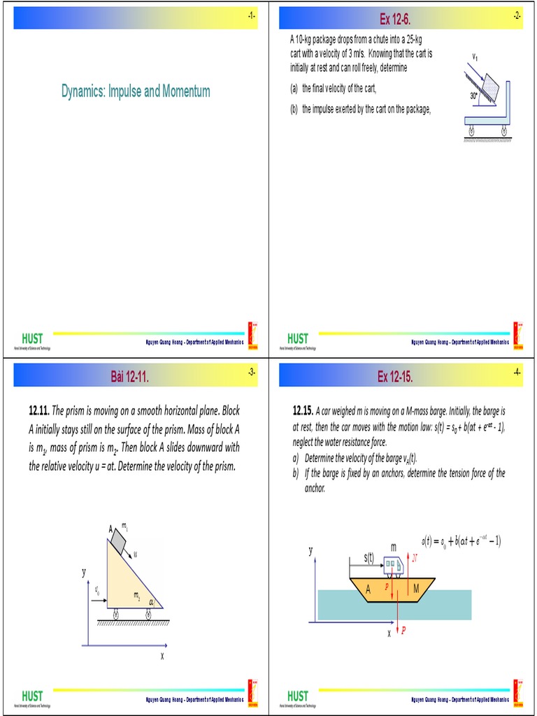ME - 2211 - Impulse - and - Momentum - Pro | PDF | Mechanical Engineering | Physical Phenomena