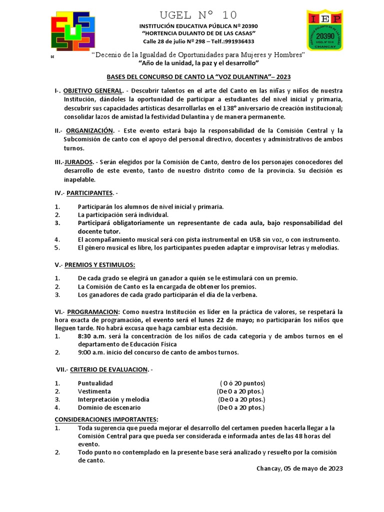 Bases de Canto | PDF