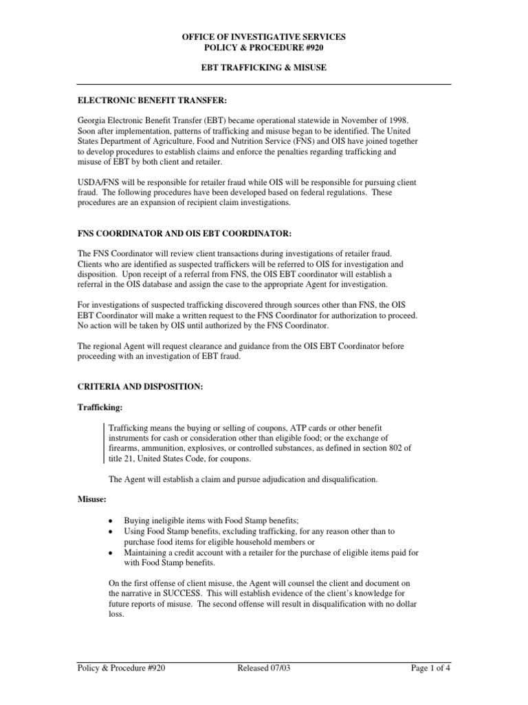 920 Rev | Download Free PDF | Supplemental Nutrition Assistance Program ...