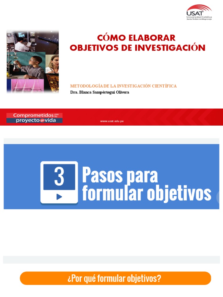 Formulación de Objetivos | PDF