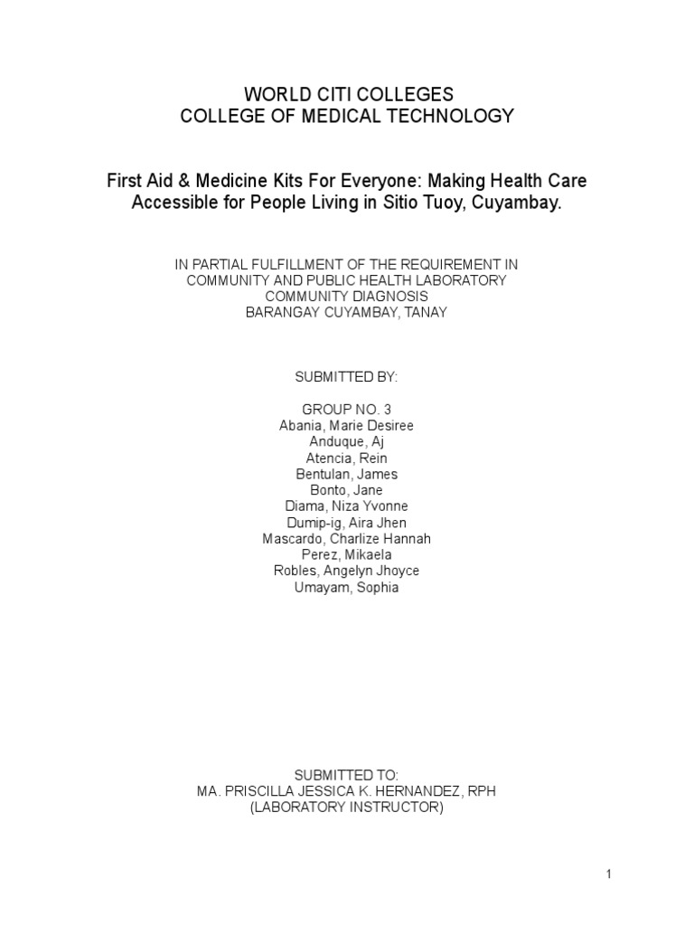 CPH Written Report | PDF | Health Care