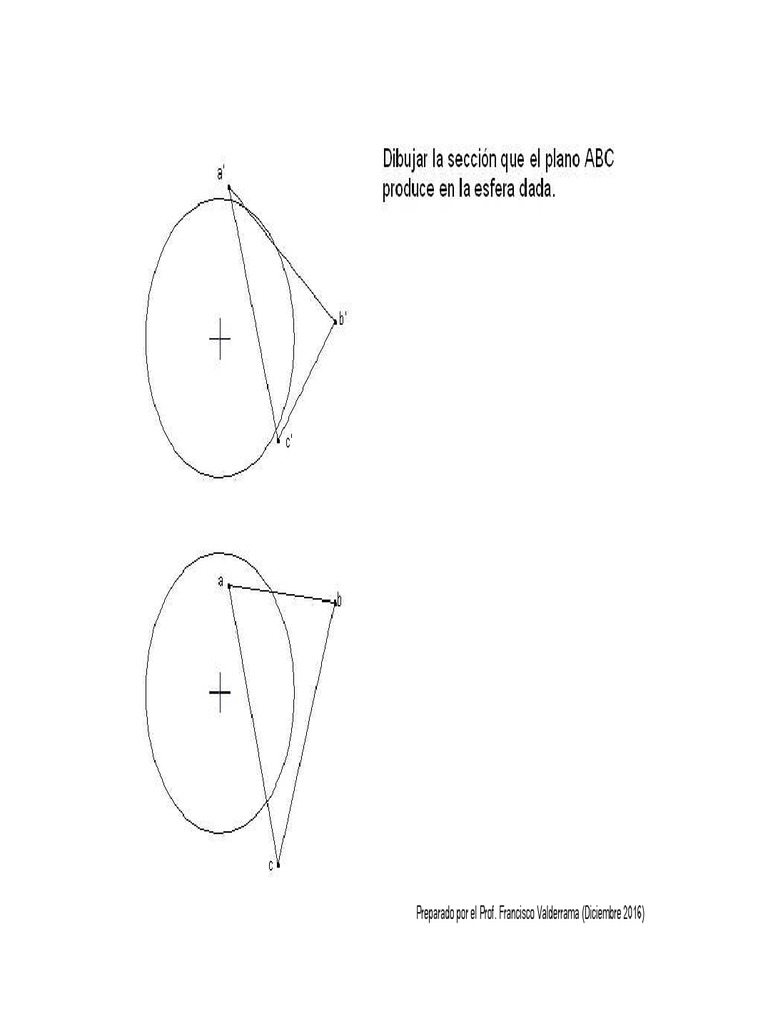 Sección de Esfera en Proyección Isométrica | PDF | Elipse | Euclides