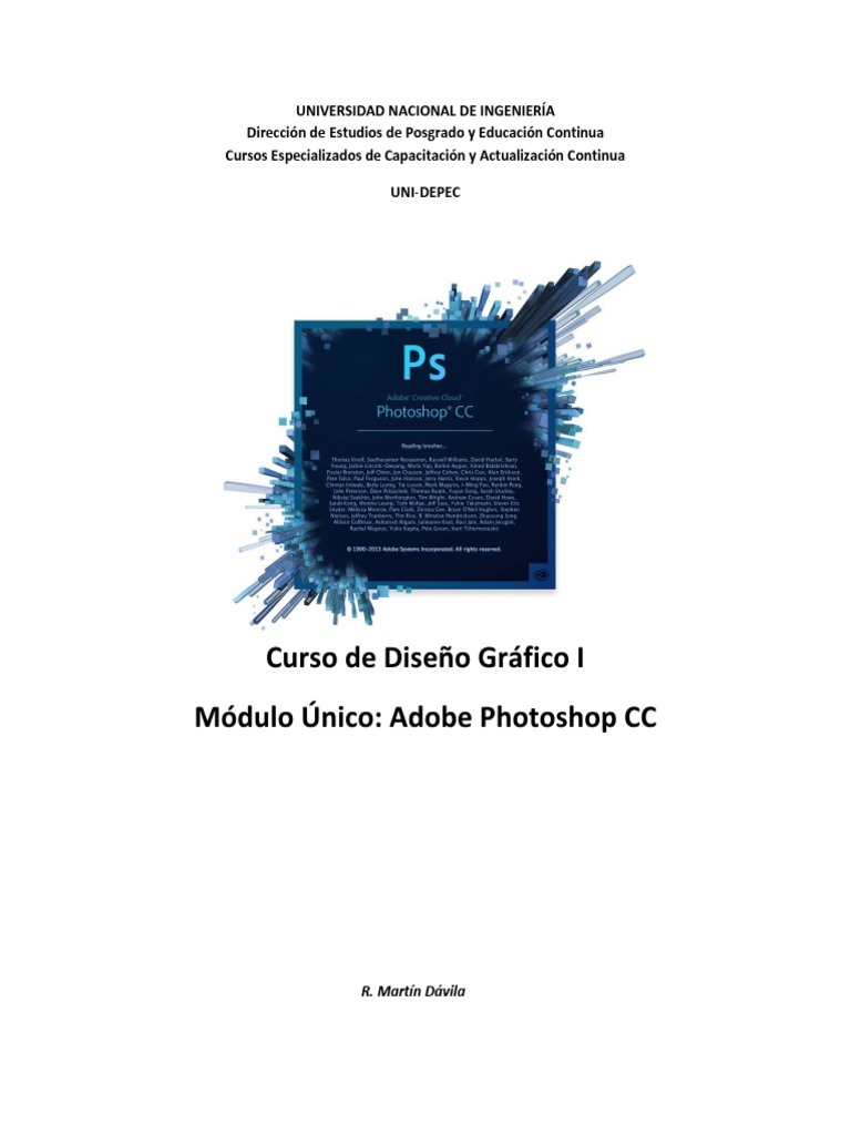 Manual de Photoshop CC | PDF | Adobe Photoshop | Monitor de computadora