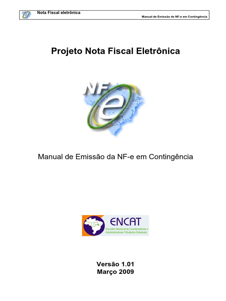 Manual de Contingência de Emissão de NF-e | PDF | Recibo