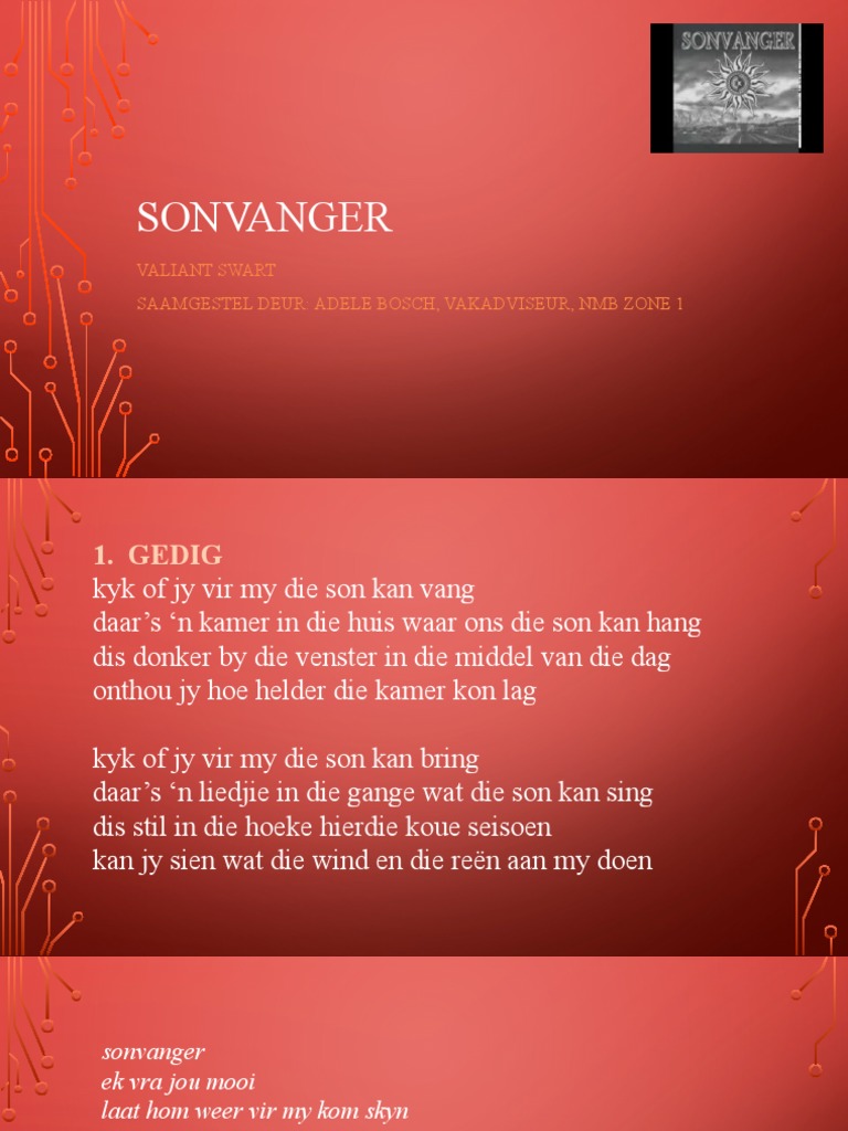 6 Afrikaans HT Graad 12 Sonvanger | PDF