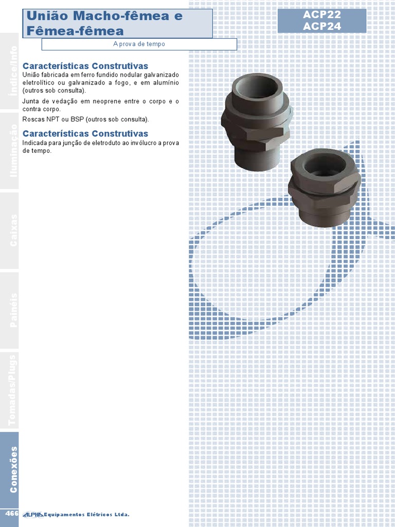 Catalogo União Macho e Fêmea | PDF | Materiais de construção | Metais