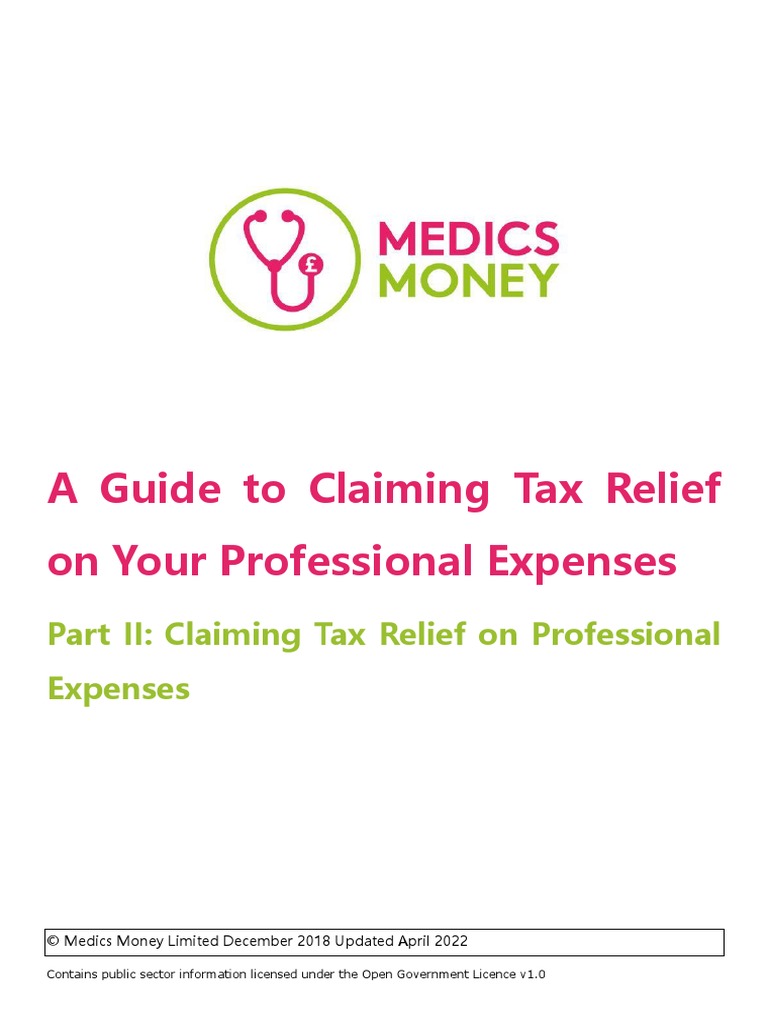 Tax Relief Guide for Doctors | PDF | Taxes | Expense