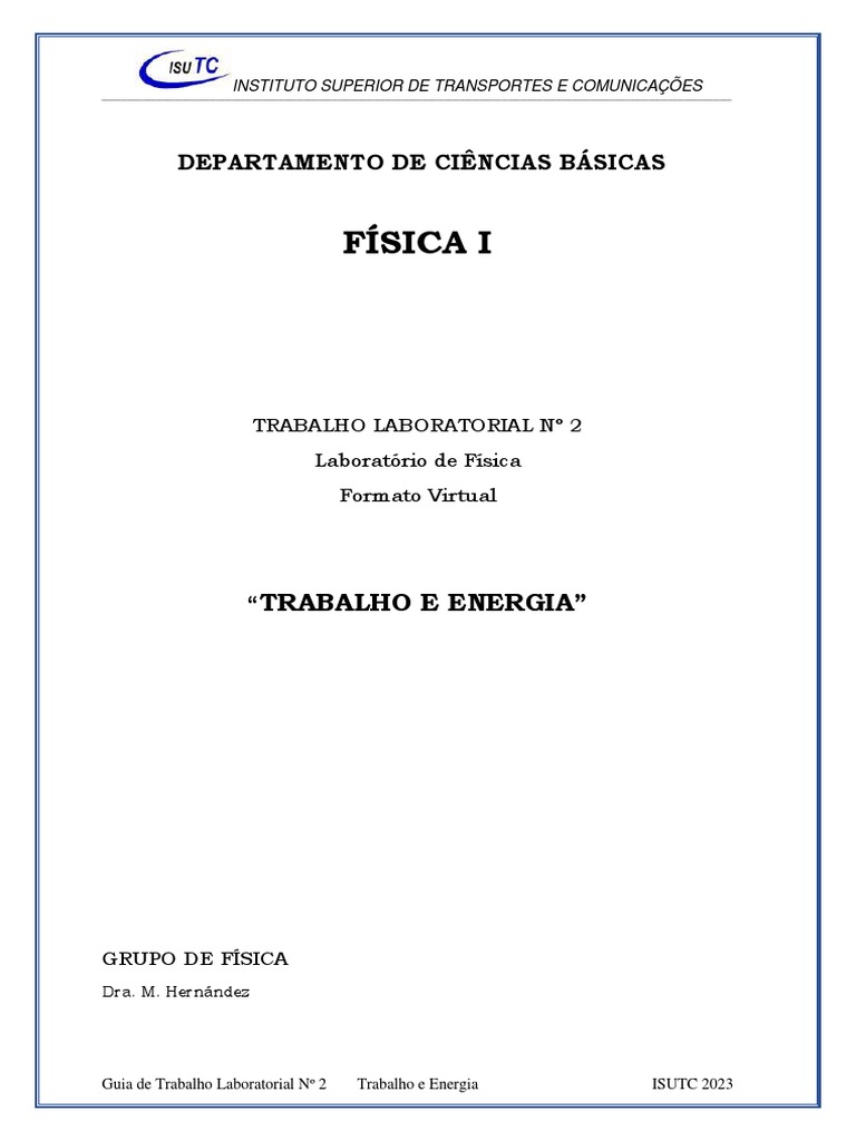 2023-TL2-Laboratório Virtual-GuiaoTrabalho e Energia | Download grátis ...