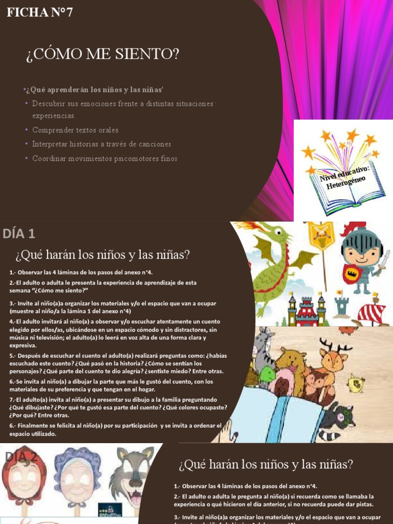 Ficha N°7 ¿Cómo Me Siento | PDF