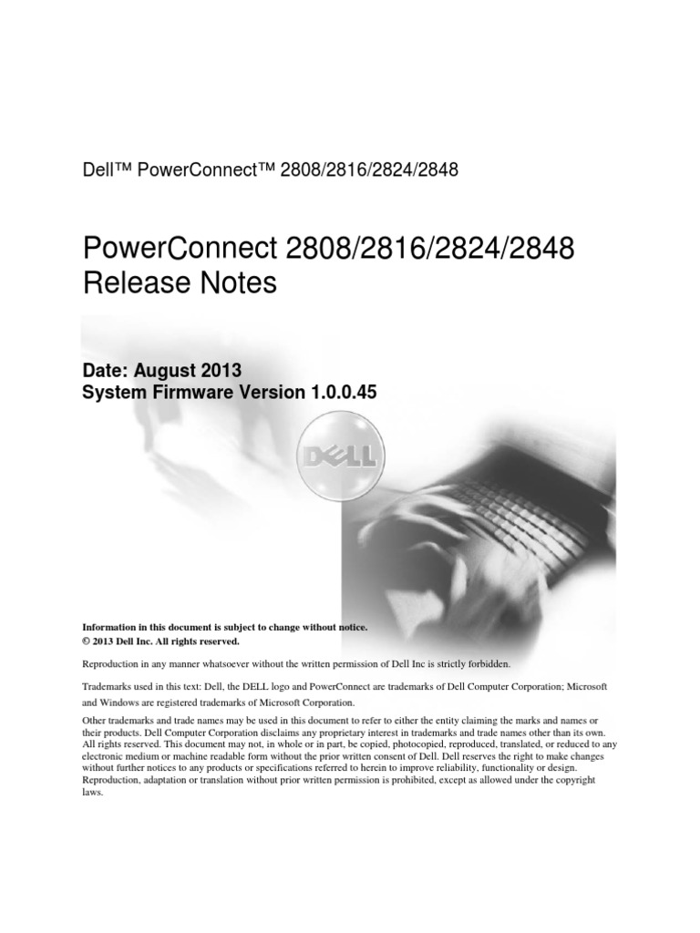 PowerConnect - 2800 - Release Notes 10045 | PDF | Telecommunications ...